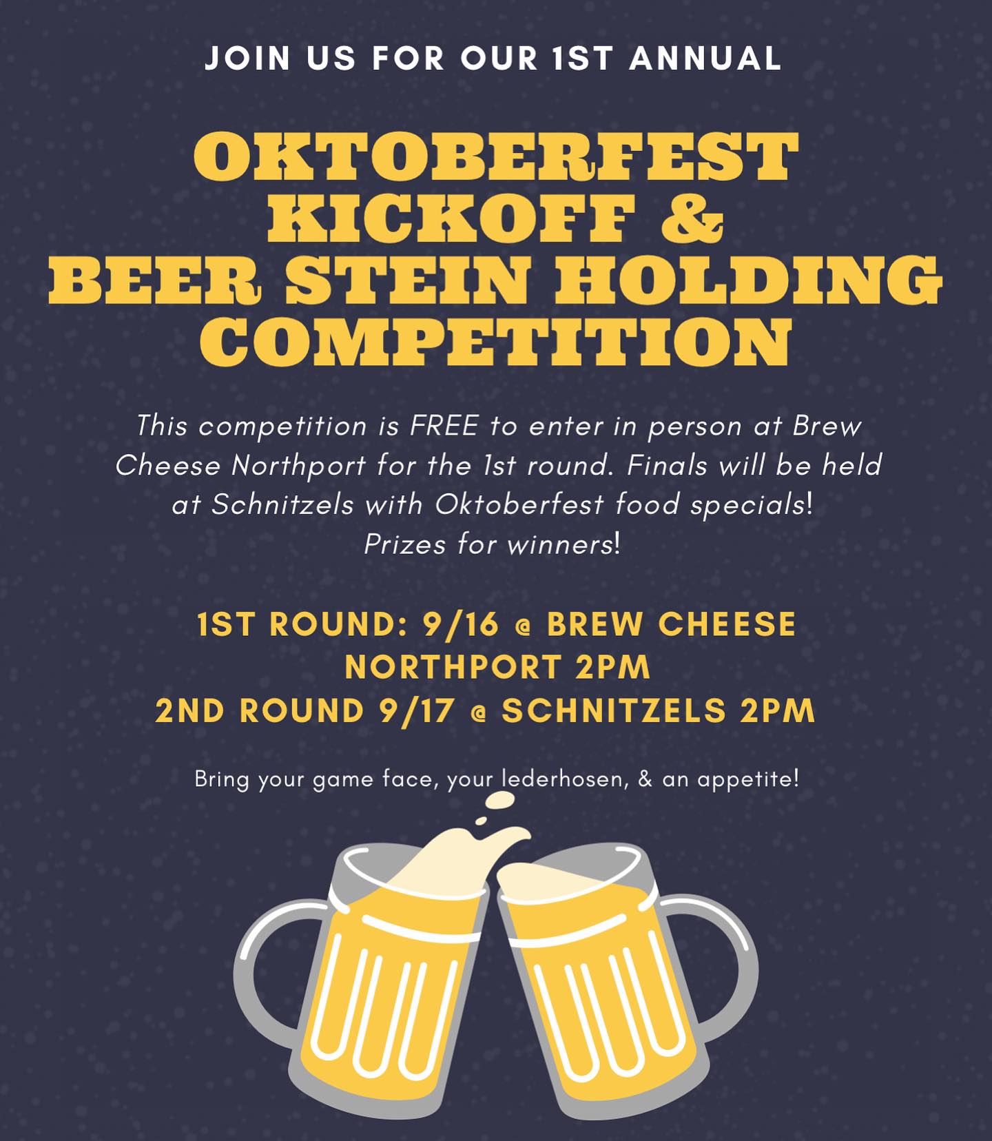 Schnitzels Gastropub 1st Annual Oktoberfest Kickoff & Beer Stein ...