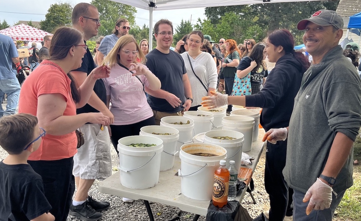 People Packed Into The 43rd Annual Pickle Festival