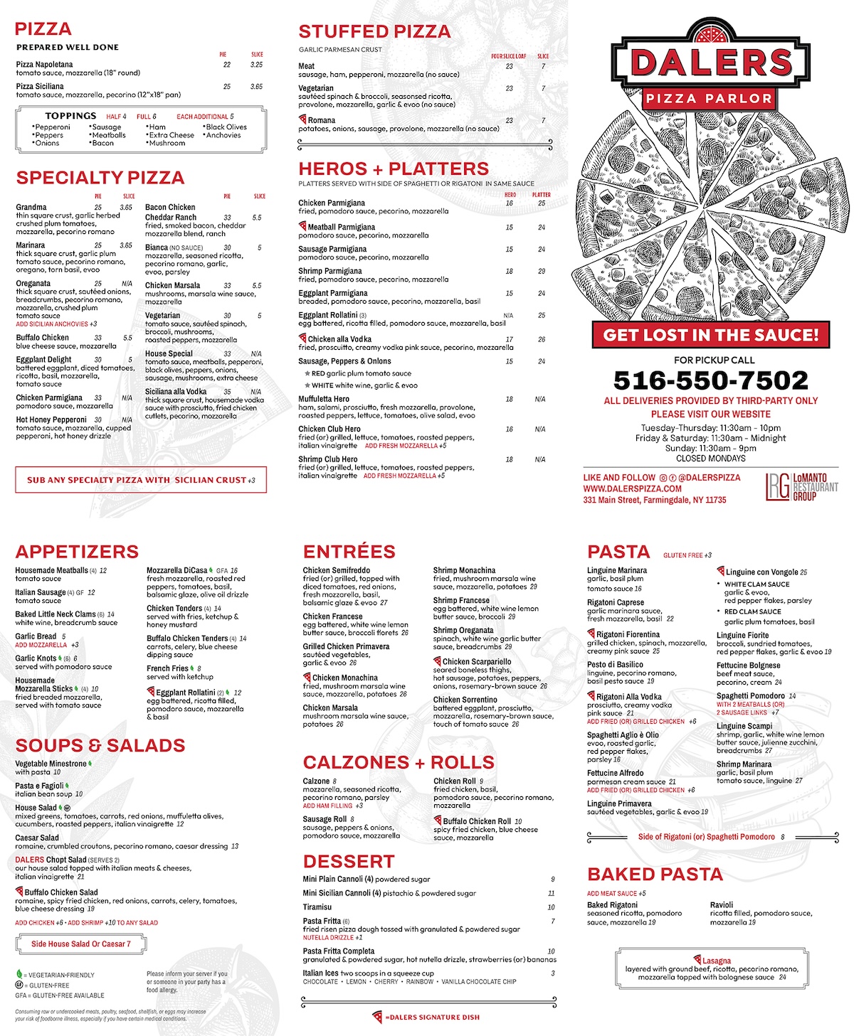 Dalers Pizza Parlor Opens in Farmingdale Village by Owners of Vespa ...